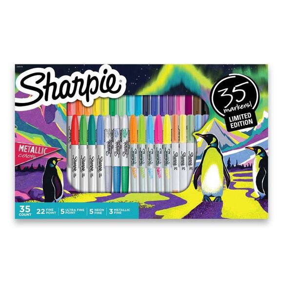 Sharpie | Office | Open Box Sharpie 35pk Permanent Markers Fine Point ...